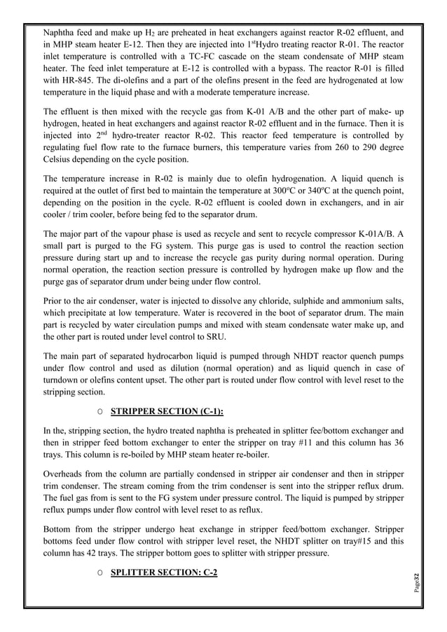 Iocl industrial training_chemical_engineering_report | PDF | Chemistry | Science