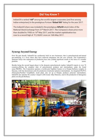 Iocl report | PDF | Business Utilities | Business