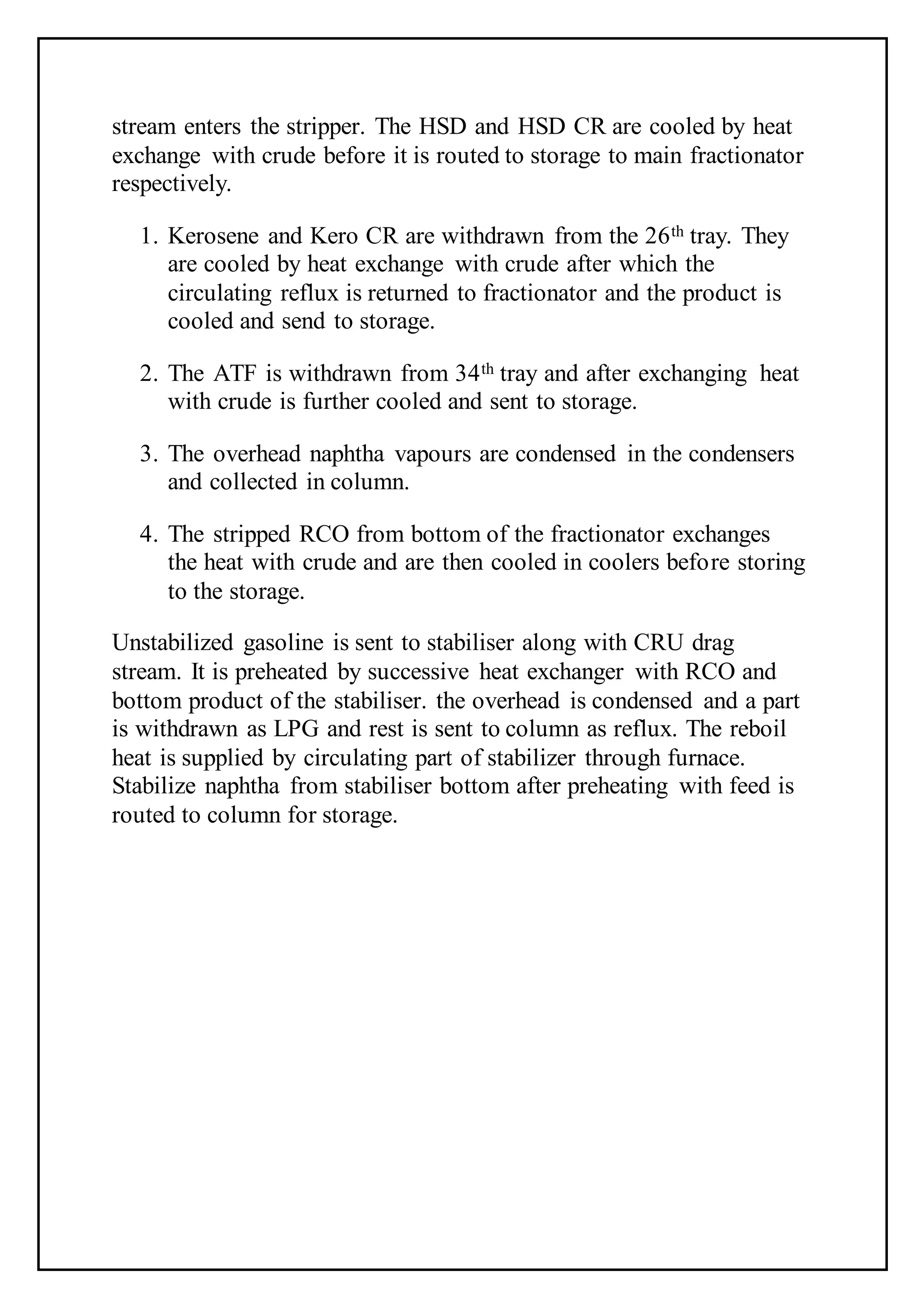 IOCL project report(chemical engineering) | DOCX