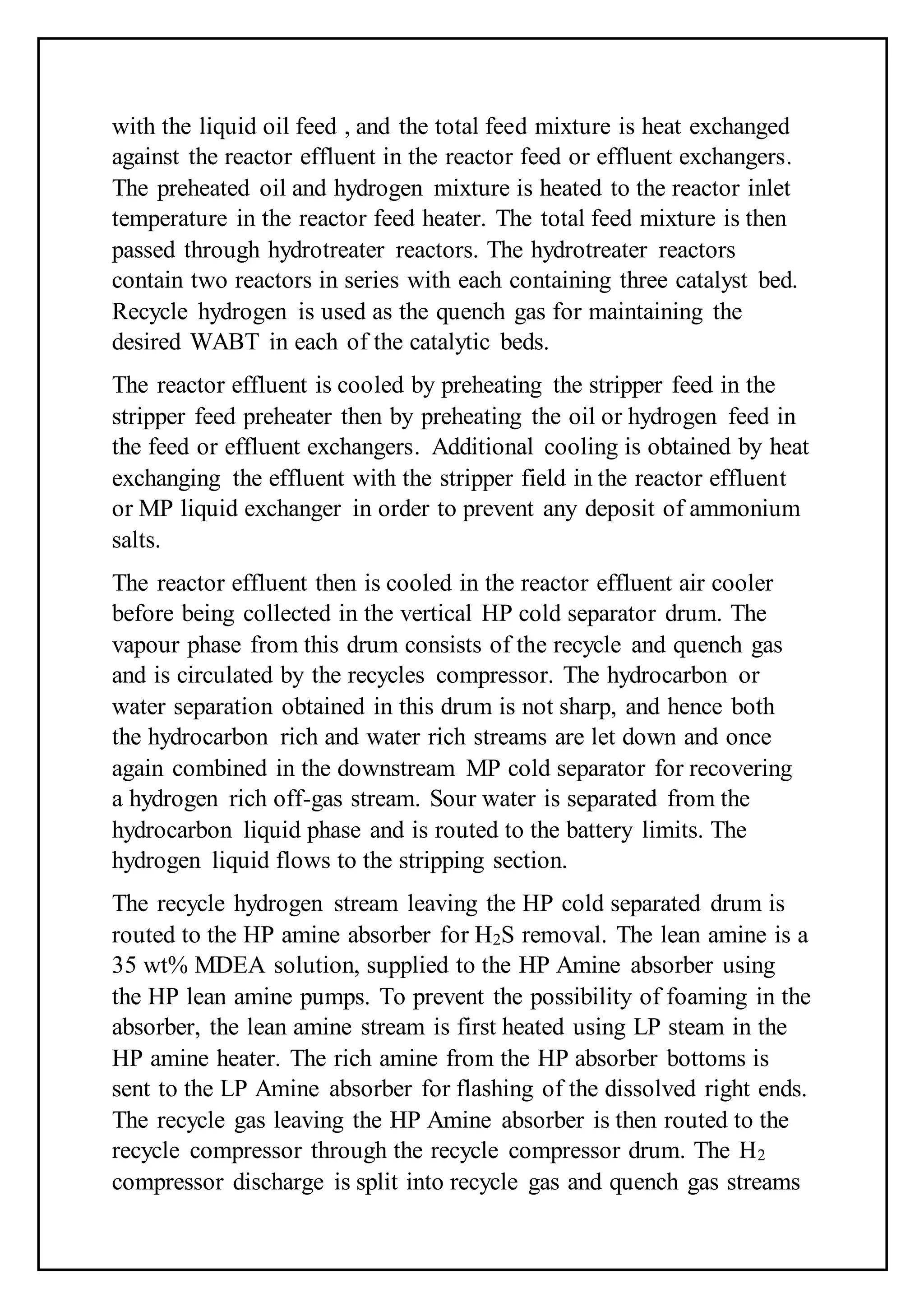 IOCL project report(chemical engineering) | DOCX