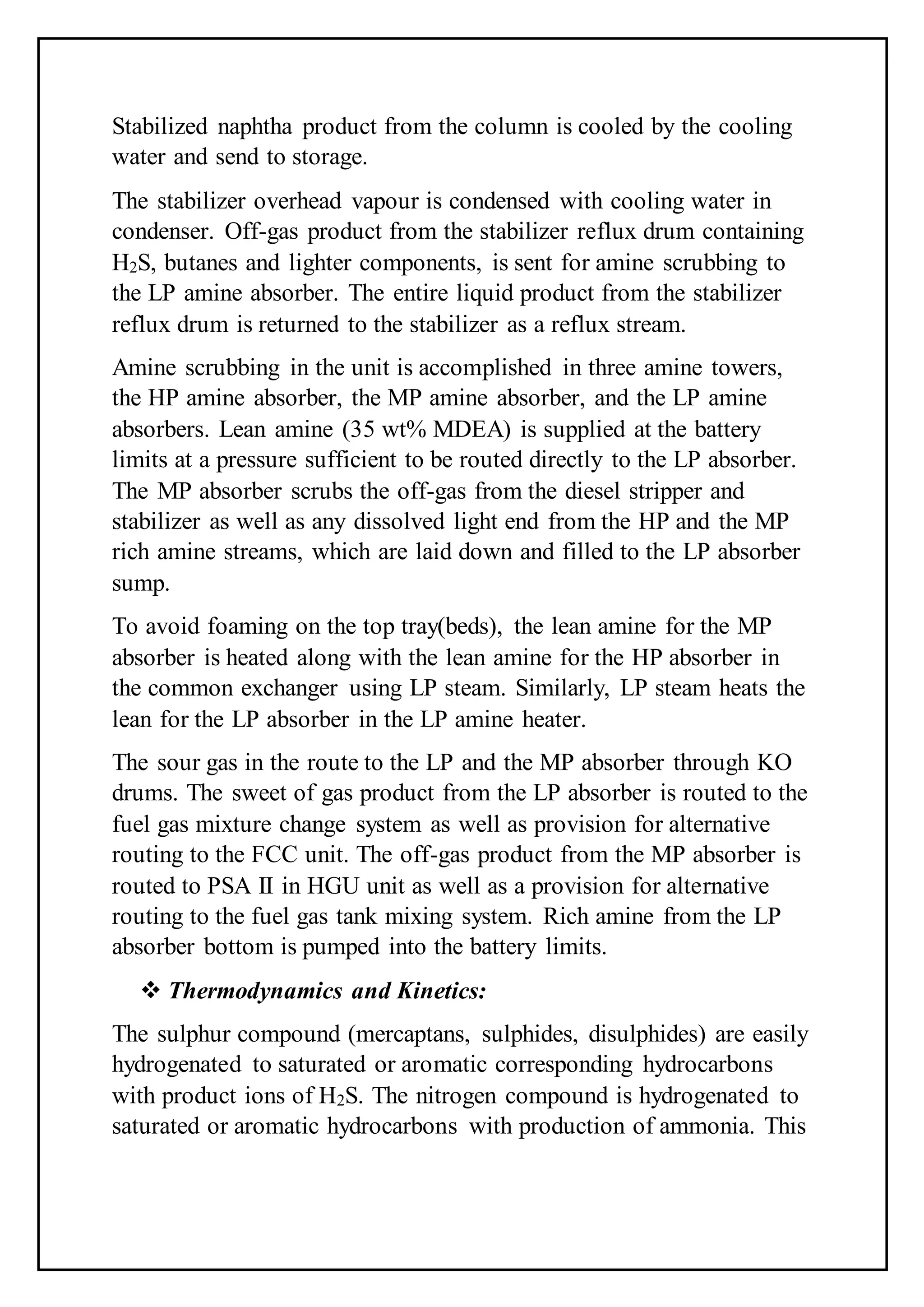 IOCL project report(chemical engineering) | DOCX