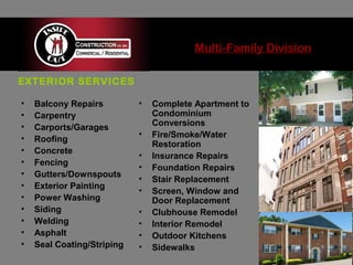 Multi Family Services | PPT