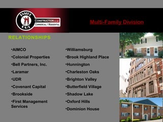 Multi Family Services | PPT
