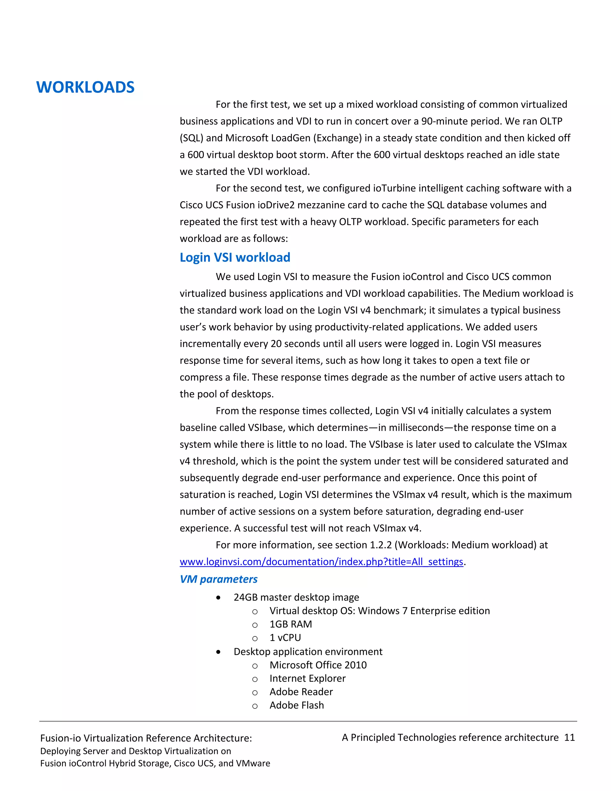 Fusion-io Virtualization Reference Architecture: Deploying Server and Desktop Virtualization on ...