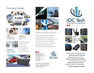 iOC Tech industrial brochure | PPT