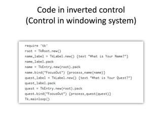 Inversion of Control vs. Dependency Inversion Principle vs. Dependency ...