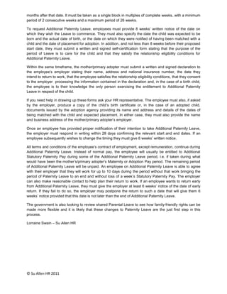 Paternity Leave | PDF