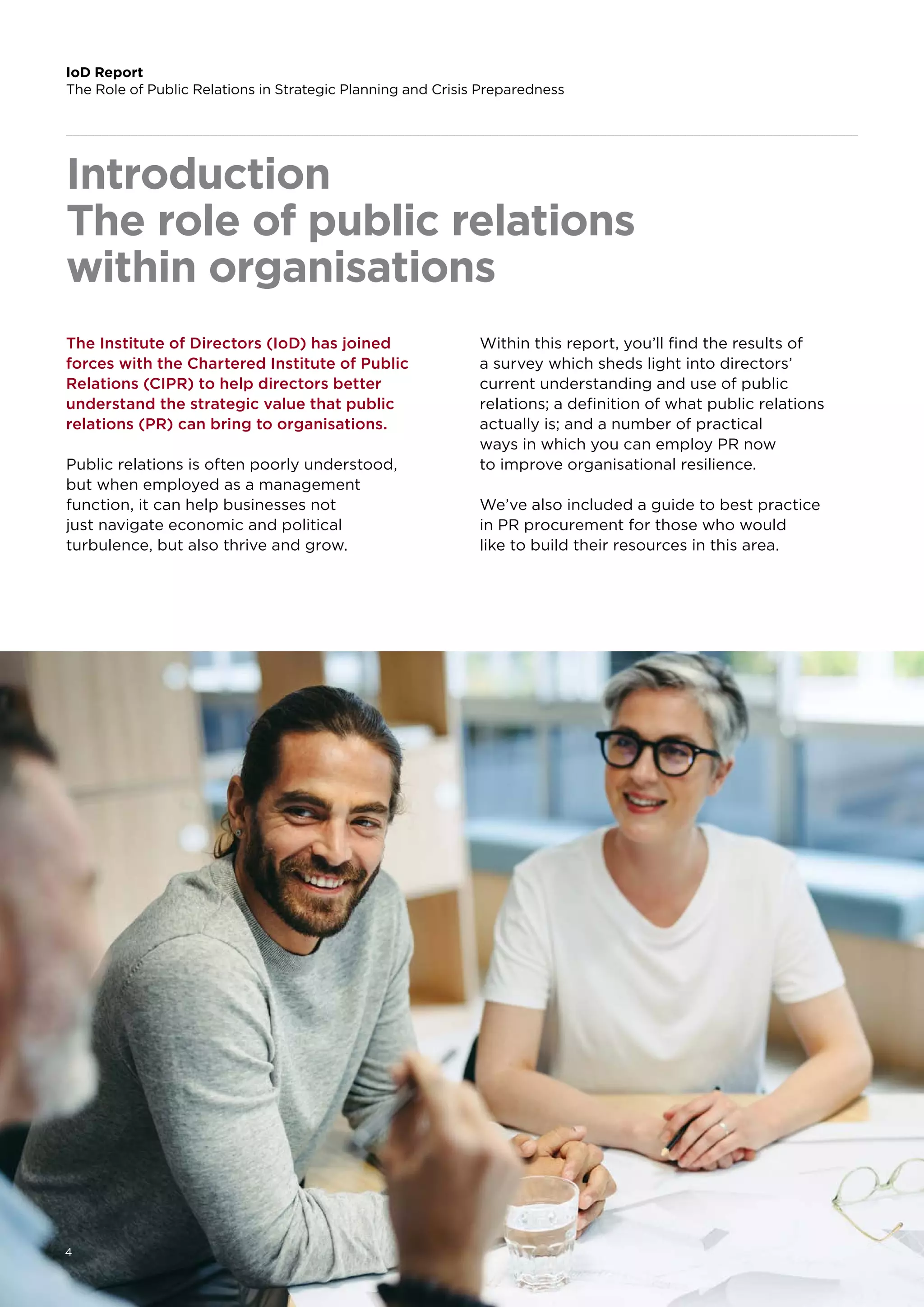 IoD CIPR Report - The Role of Public Relations in Strategic Planning ...