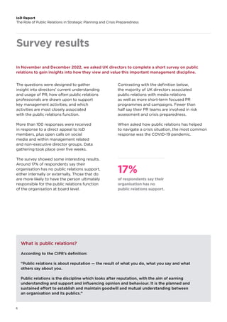 IoD CIPR Report - The Role of Public Relations in Strategic Planning ...