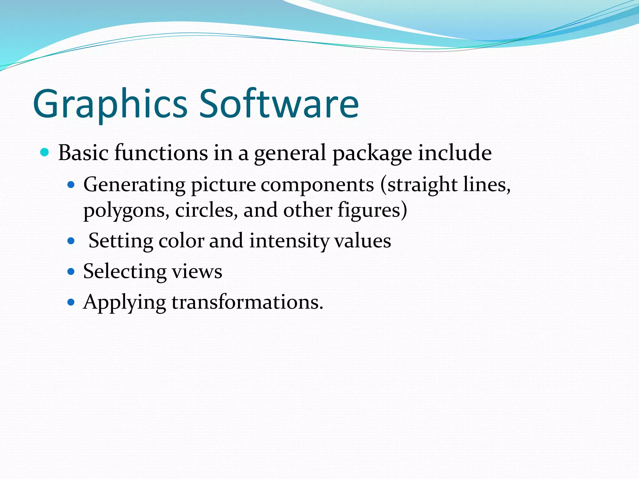 I/O devices - Computer graphics | PPTX