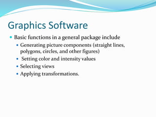 I/O devices - Computer graphics | PPTX