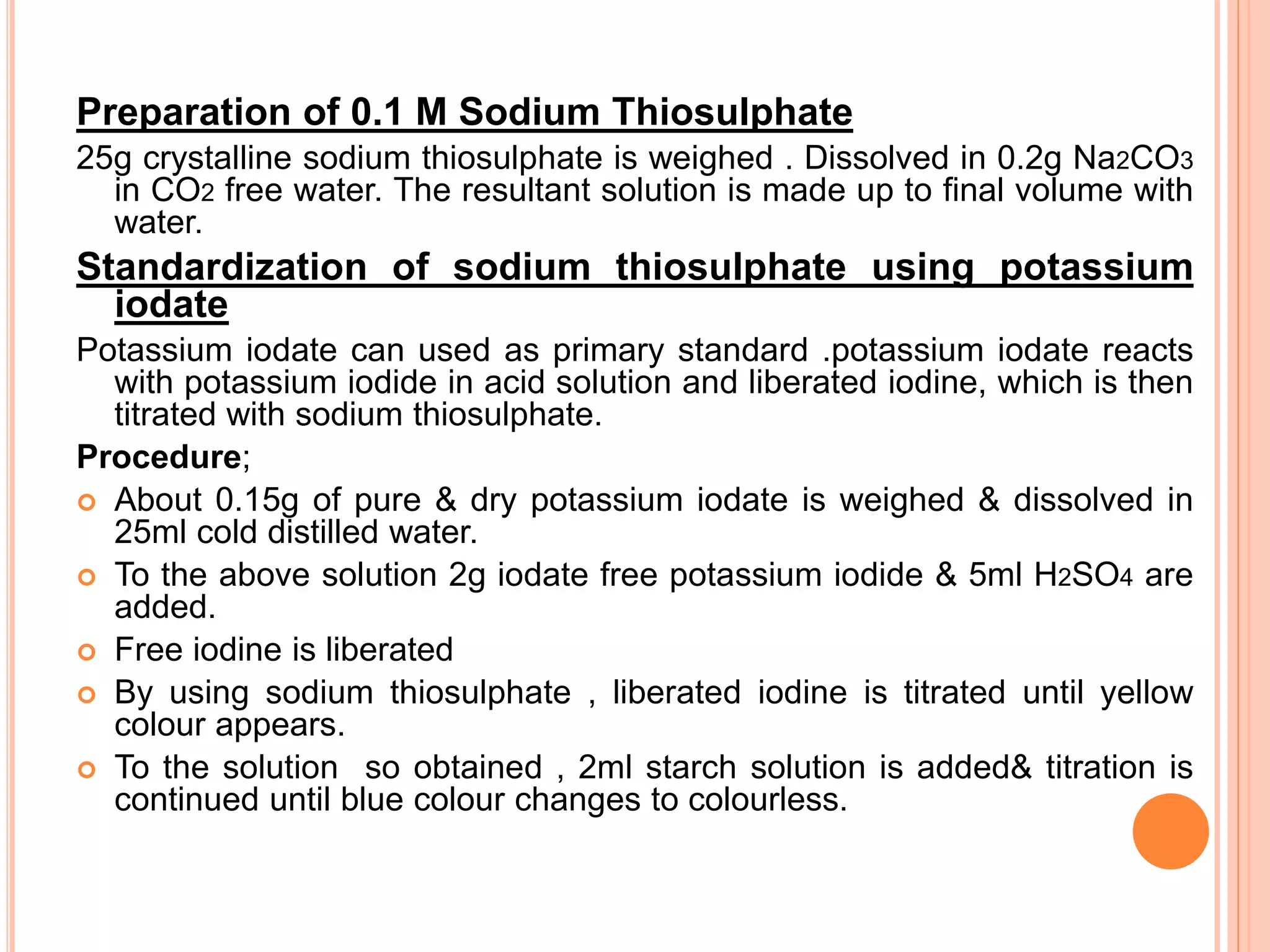 Iodimetry & iodometry | PPTX