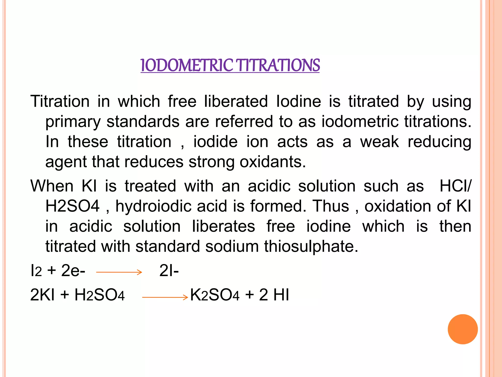 Iodimetry & iodometry | PPTX