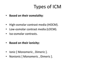 Iodinated contrast media | PPTX