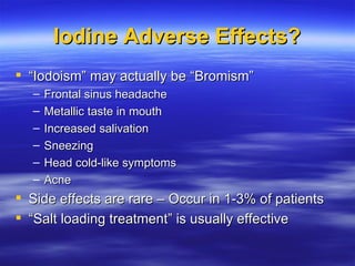 Side effects of taking iodine online