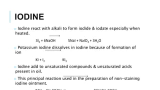 Official compound of Iodine | PPTX