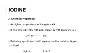 Iodine Solution Structure