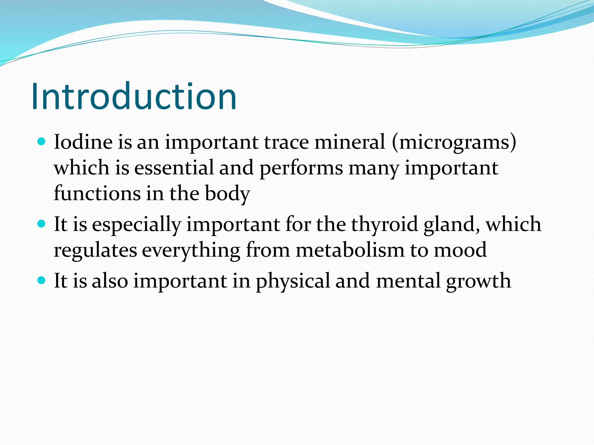 Iodine deficiency | PPT