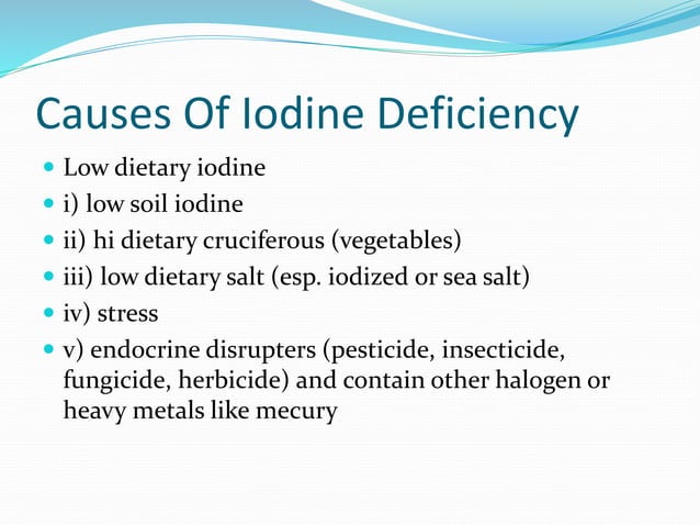 Iodine deficiency | PPT