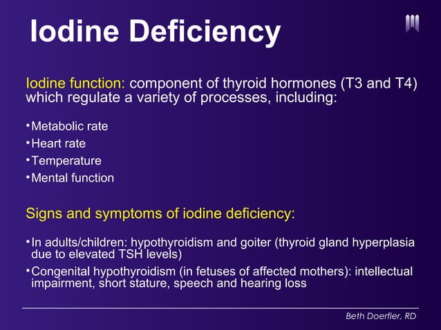 Iodine deficiency, insufficiency, and public health | PPT