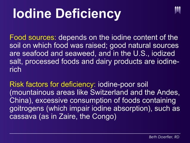 Iodine deficiency, insufficiency, and public health | PPT