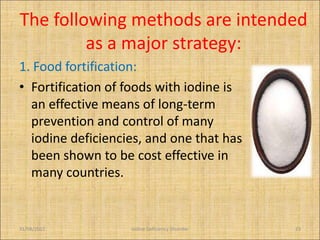 Iodine deficiency disorder | PPTX