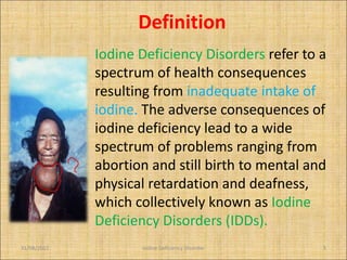 Iodine deficiency disorder PPT