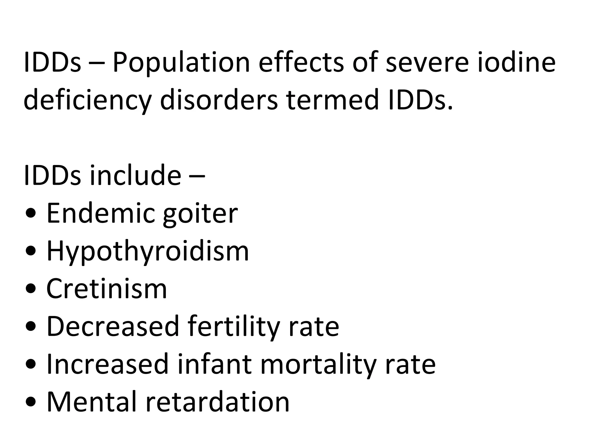 Iodine deficiency disorder | PPTX