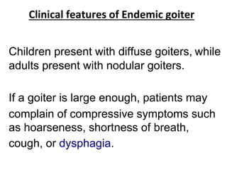 Endemic Goiter
