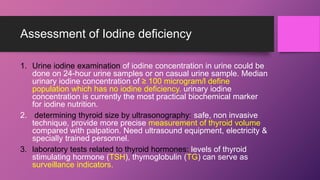 Iodine deficiency it’s control and food fortification | PDF