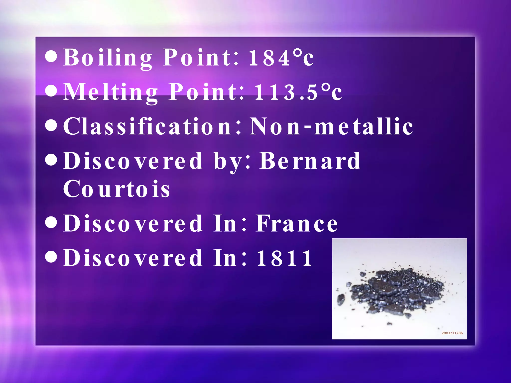 Iodine Presentation | PPT