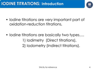 Iodine titration by krishna baokar | PDF