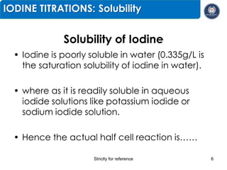 Iodine titration by krishna baokar | PDF