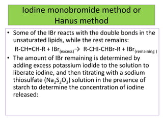 Iodine value | PPTX