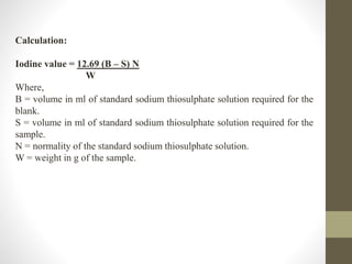 Iodine value (1) | PPTX