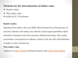 Iodine value (1) | PPTX
