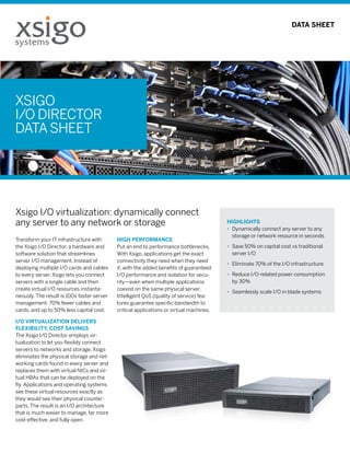 Xsigo I/O Director | PDF