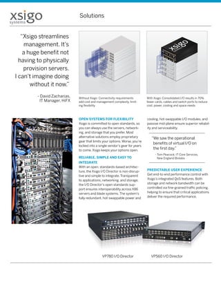 Xsigo I/O Director | PDF