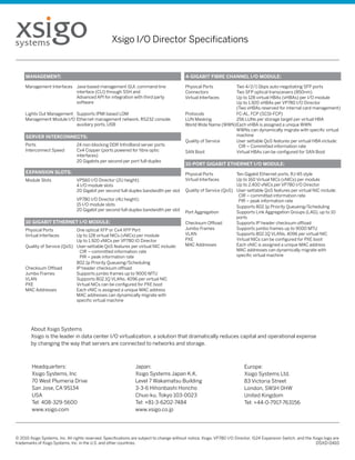 Xsigo I/O Director | PDF