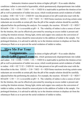 Iodometric titration cannot be doine at higher pH.pdf