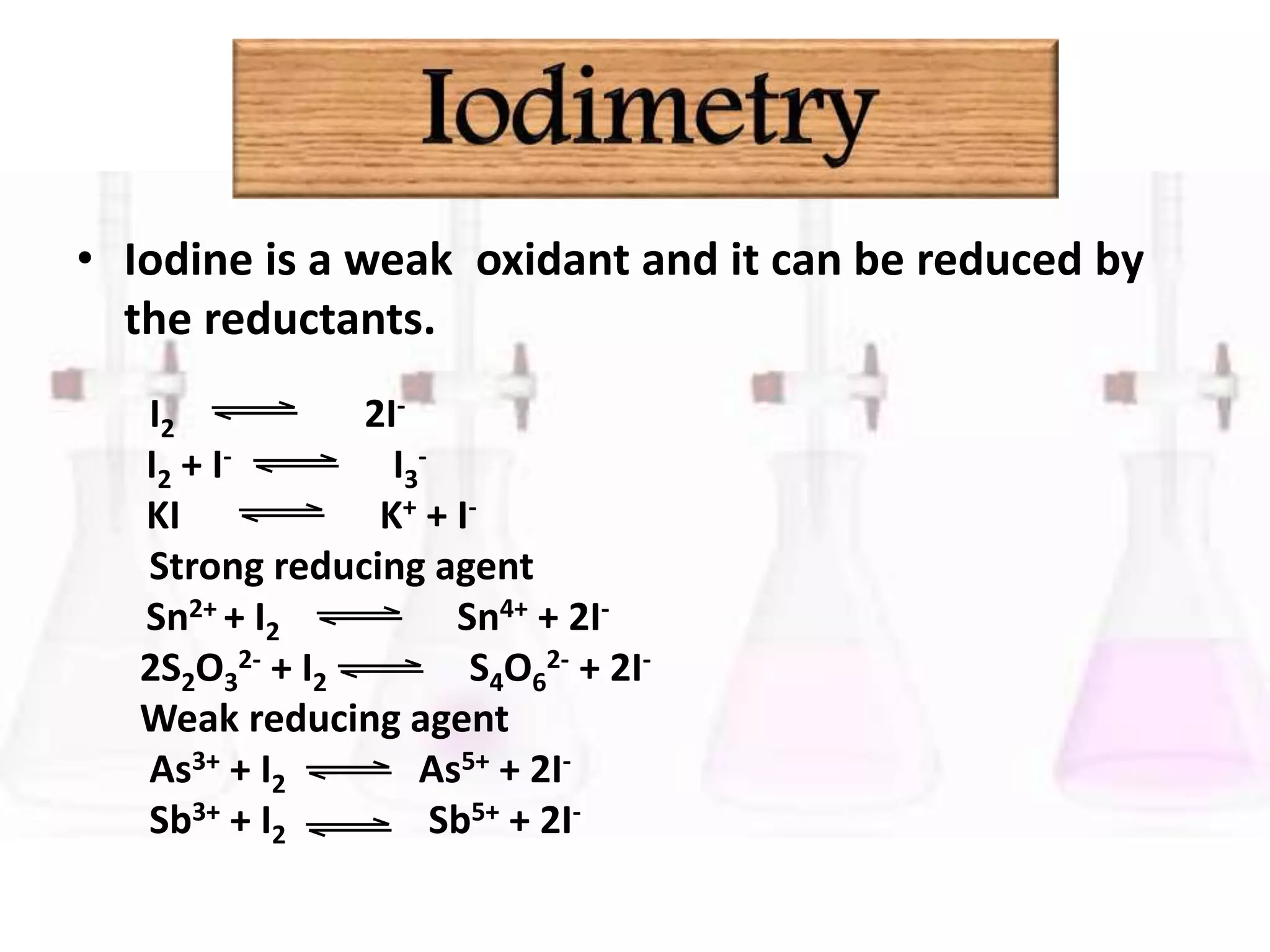 Iodometry & Iodimetry | PPTX