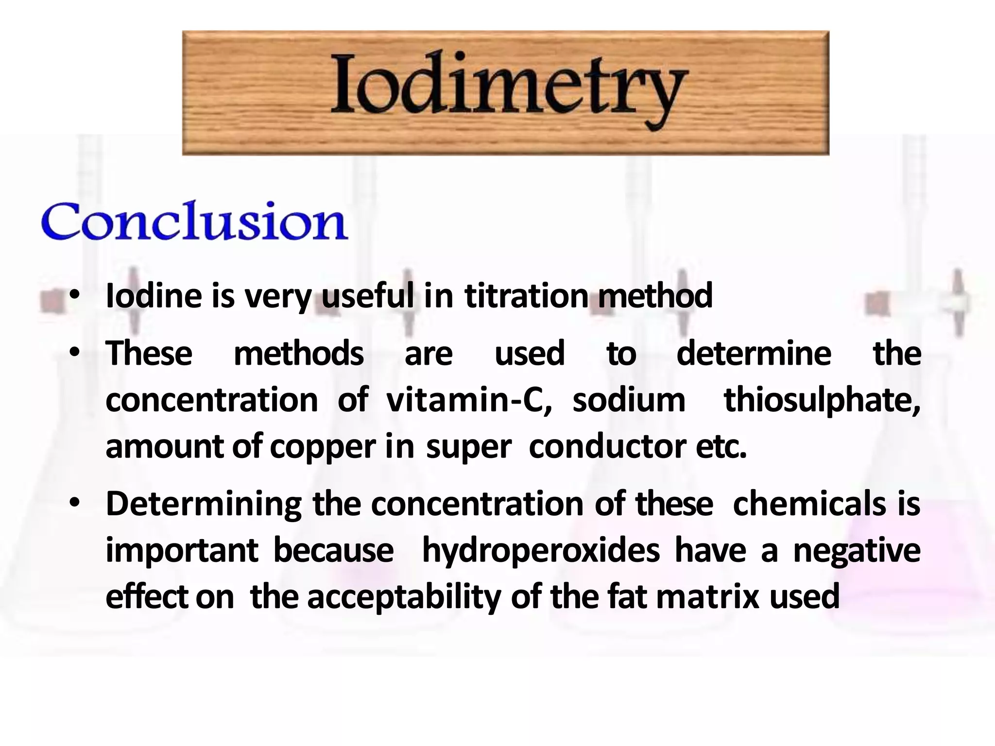Iodometry & Iodimetry | PPTX