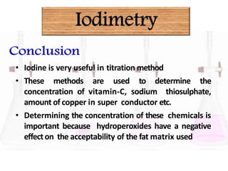 Iodometry & Iodimetry | PPTX
