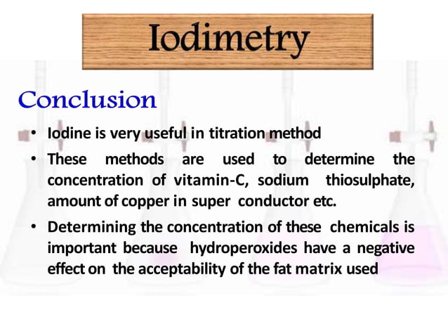 Iodometry & Iodimetry | PPTX