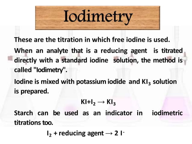 Iodometry & Iodimetry