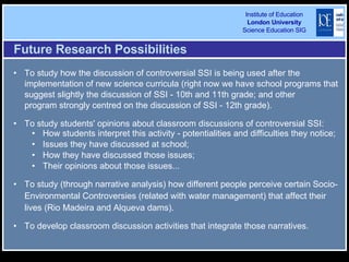 Discussion of controversial socio-scientific issues | PPT
