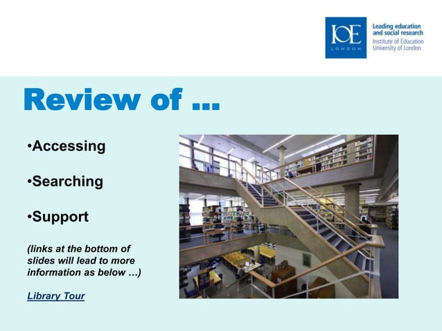 IOE Library Autumn 2014 Introduction | PPTX