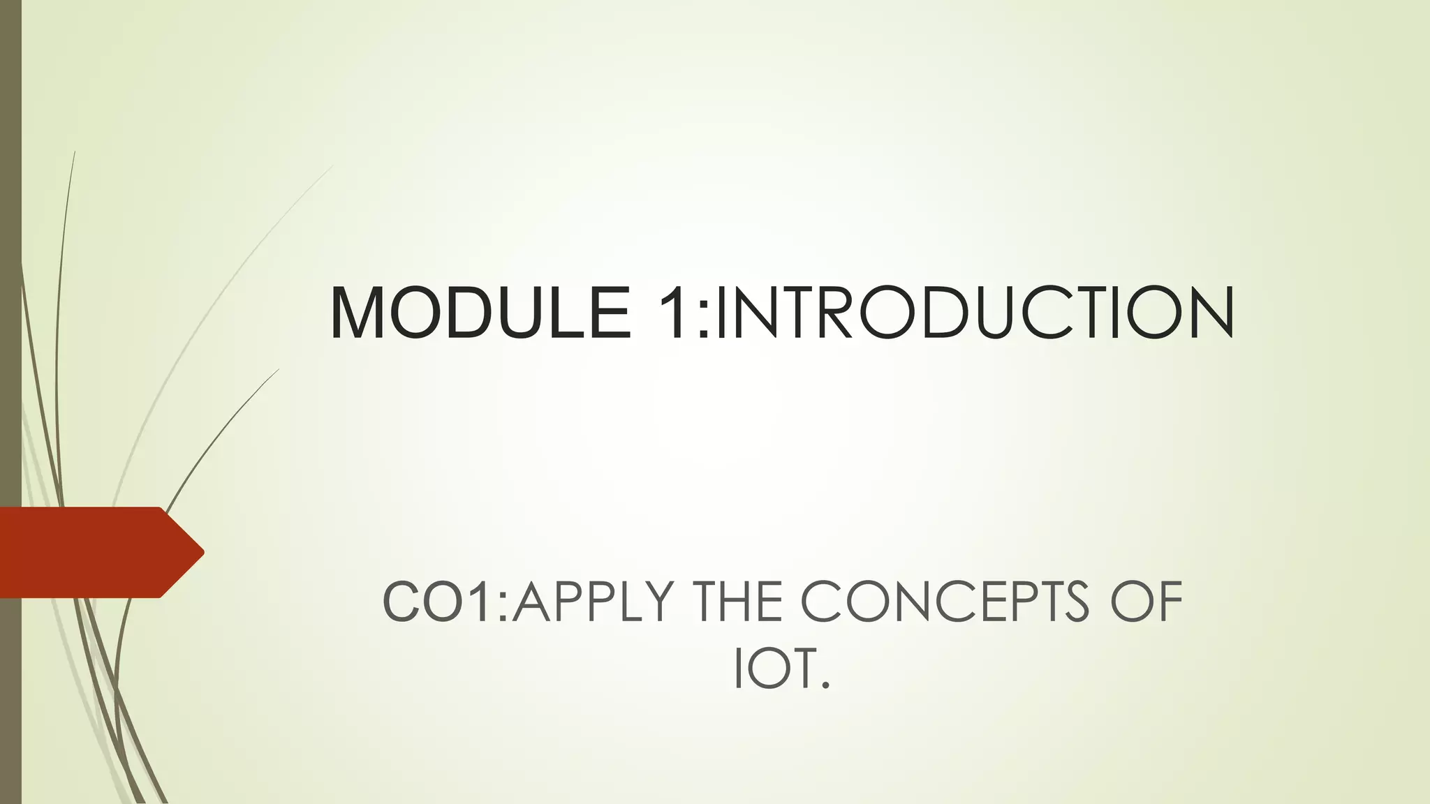 Ioe module 1 | PPTX