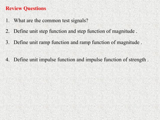 Dynamic Charactersitics of Measurement | INSTRUMENTATION | PPT