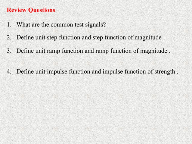 Dynamic Charactersitics of Measurement | INSTRUMENTATION | PPT